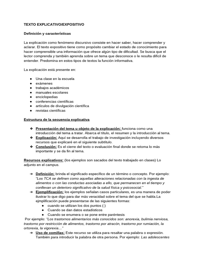 TEXTO EXPLICATIVO_EXPOSITIVO | PDF