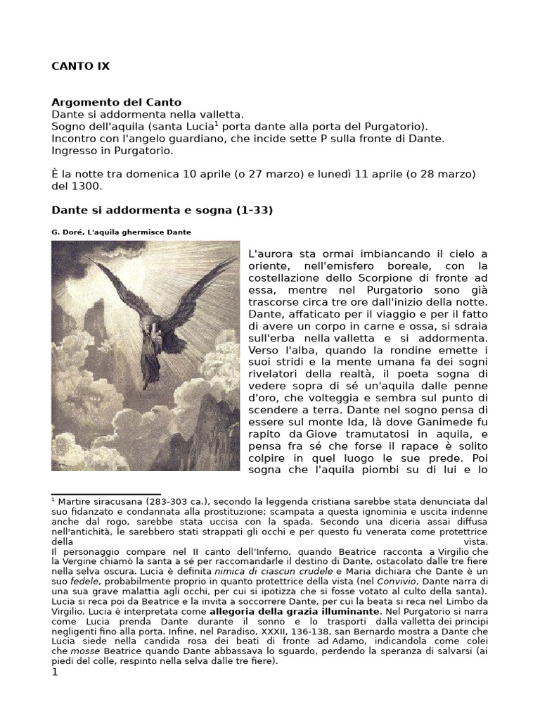 CANTO IX Con Commento | PDF