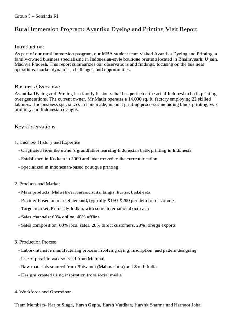 Day Two ReportRI Group5 | PDF
