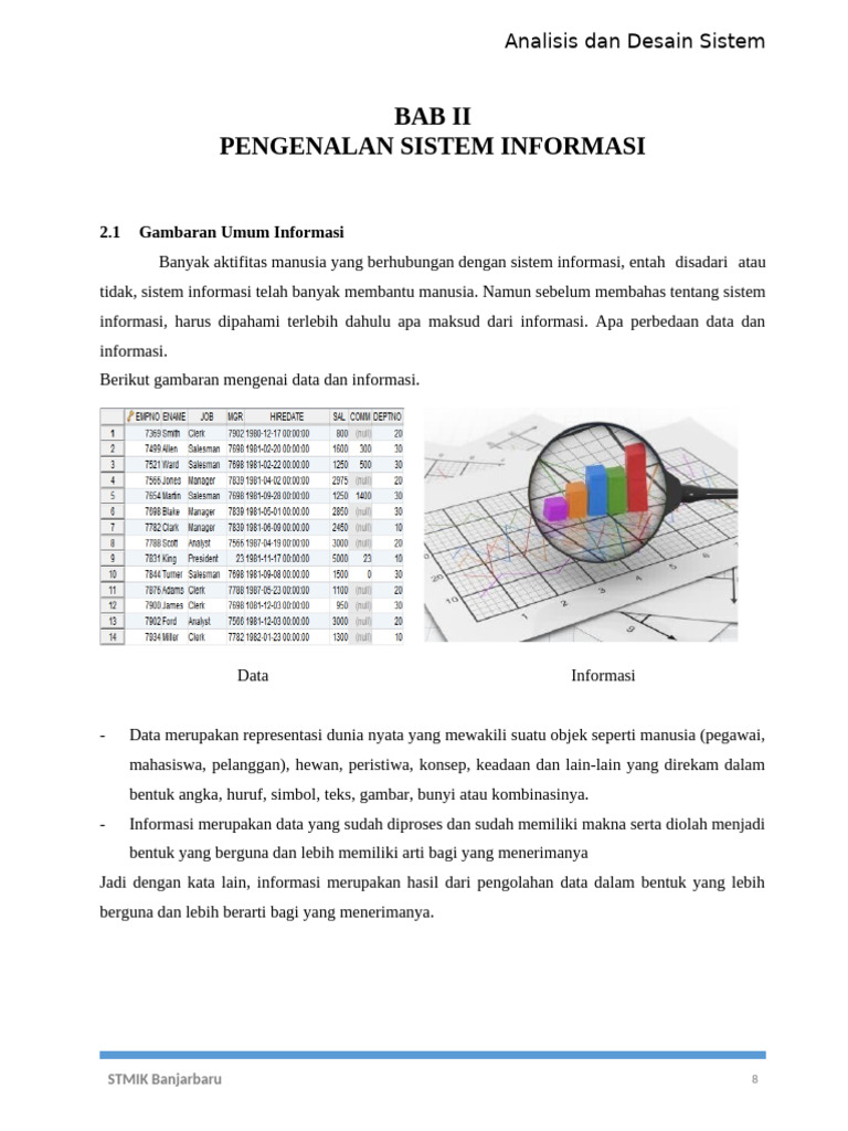 BAB II Pengenalan Sistem Informasi | PDF
