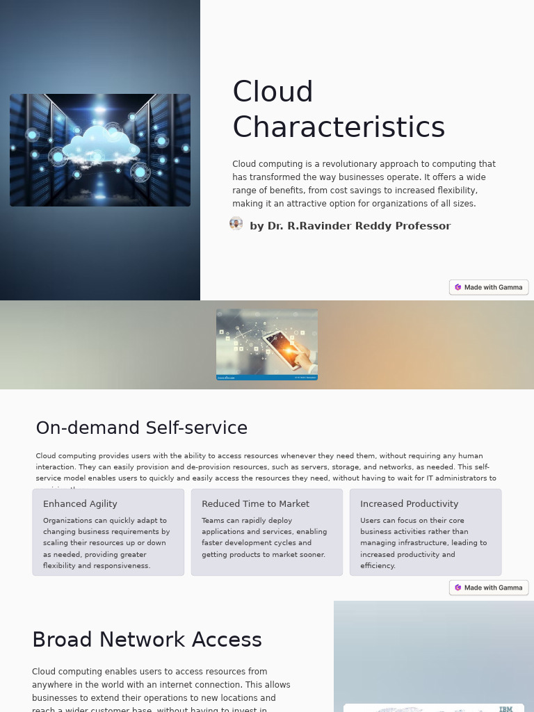 Cloud Characteristics | PDF | Cloud Computing | Scalability