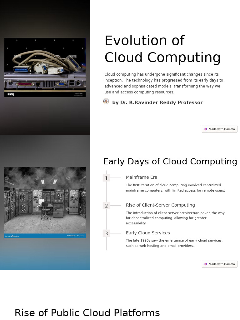 Evolution of Cloud Computing | PDF | Cloud Computing | Computing
