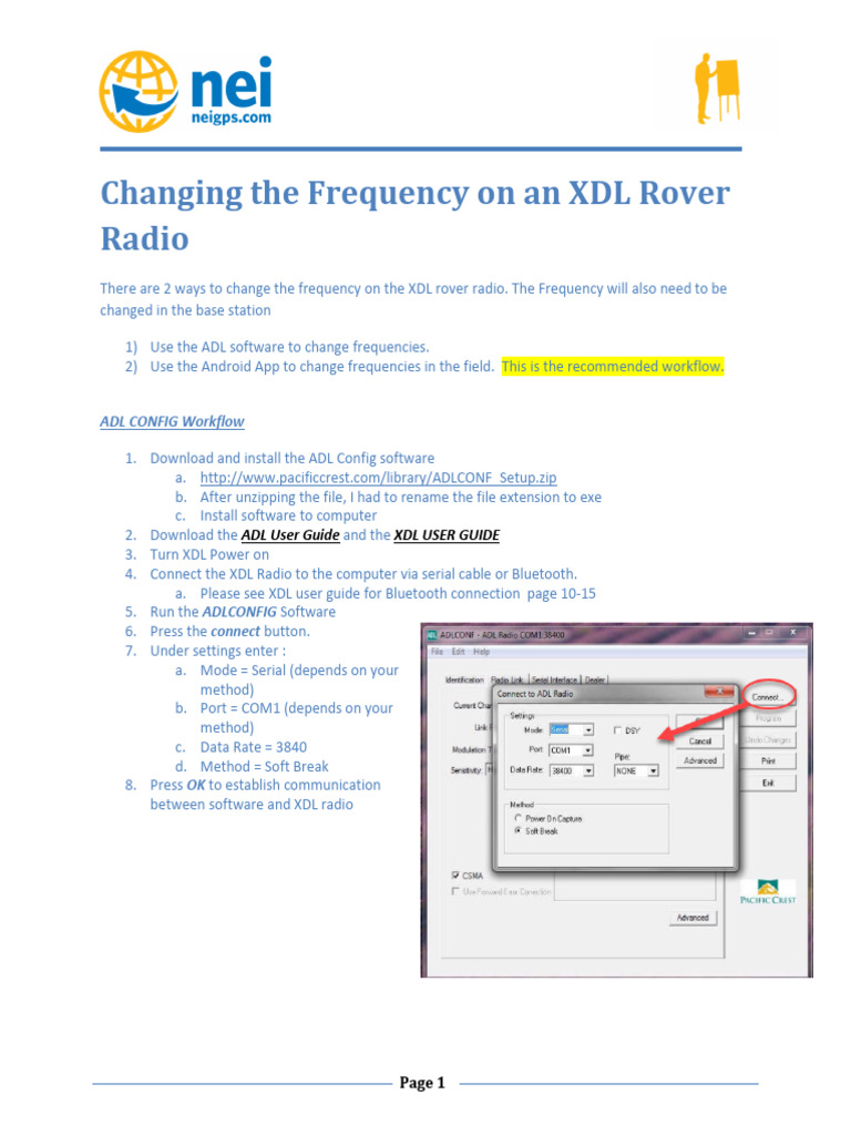 Changing The Frequency On An XDL Rover Radio | PDF