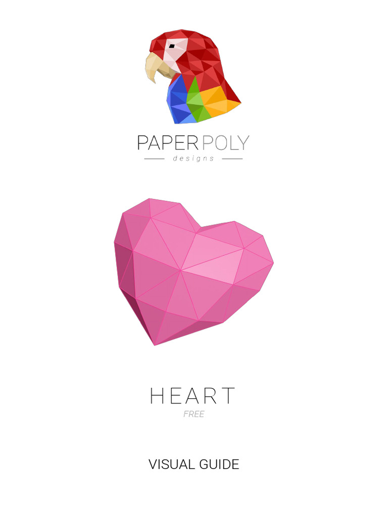 PaperPoly Heart A4 Guide | PDF
