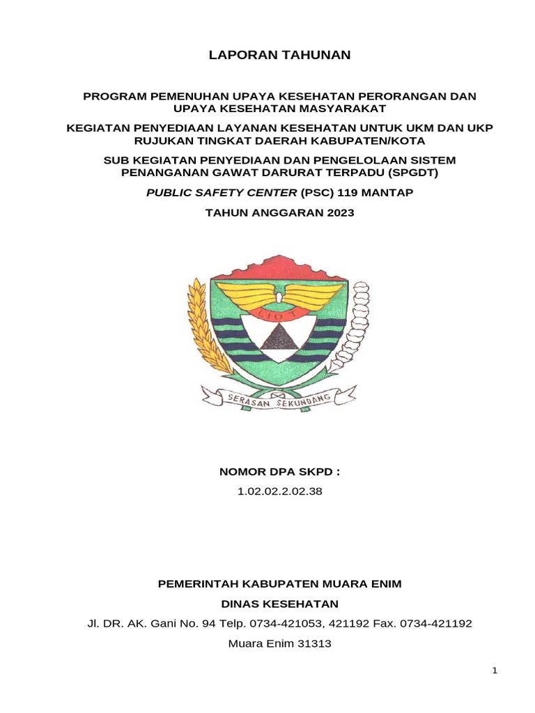 Laporan Tahunan PSC 2023 | PDF
