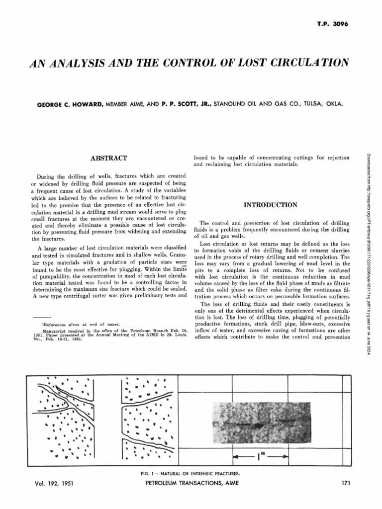 Lost Circulation Spe Paper | PDF