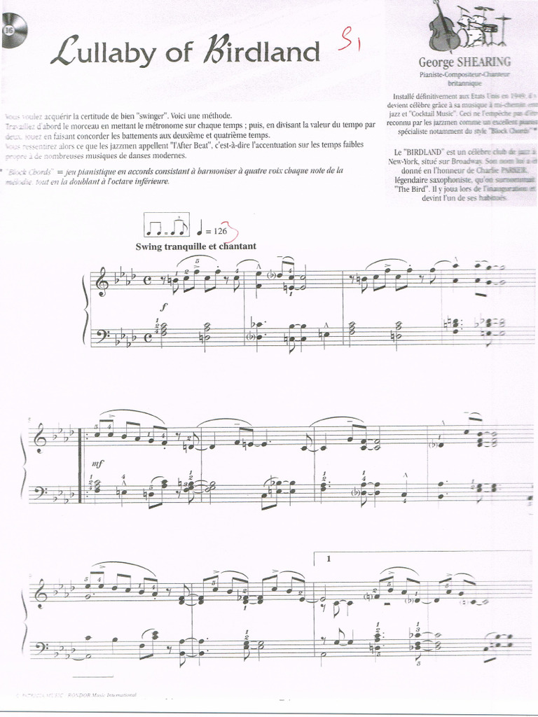 Lullaby of Birdland | PDF