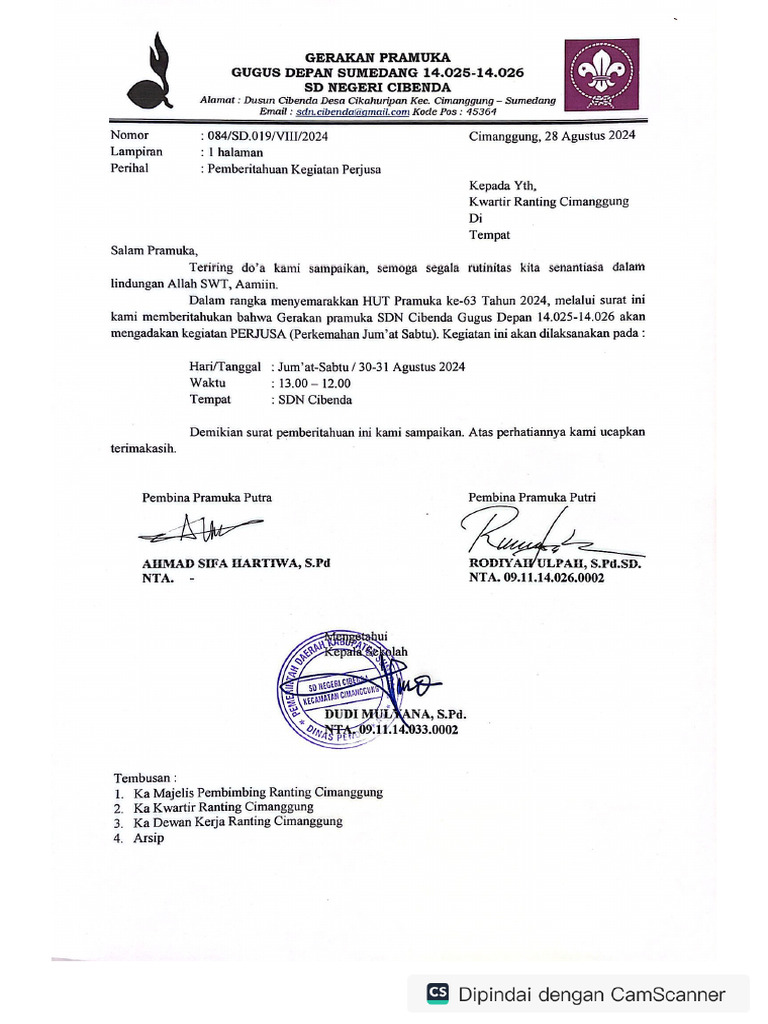 Pemberitahuan Perjusa | PDF