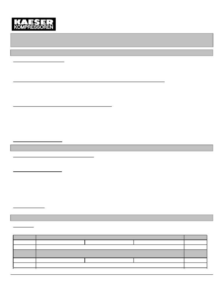 5) Kaeser SF M-460 | PDF | Safety | Chemistry