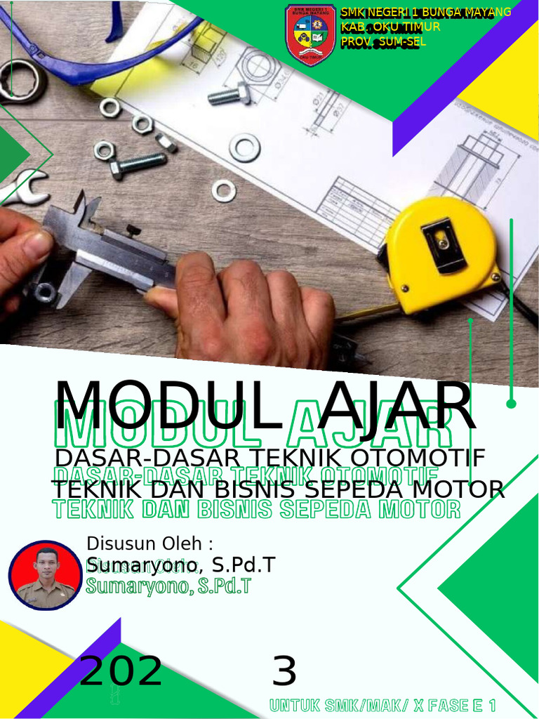 Modul Ajar Dasar-Dasar Teknik Otomotif - RPP Dan Modul Ajar Jangka Sorong - Fase e | PDF