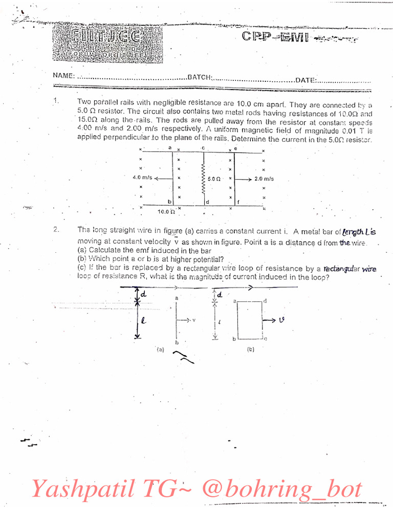 Electromagnetic Induction (CPP) | PDF