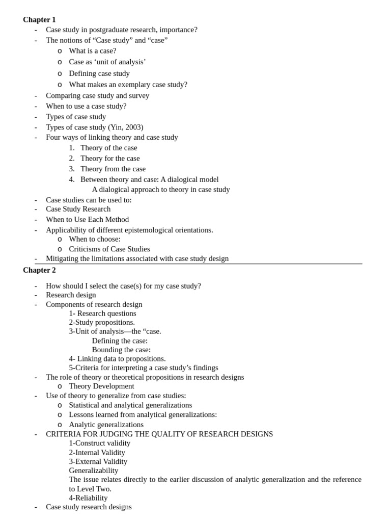 Case Study Summary Yin Headlines | PDF | Qualitative Research | Ethnography