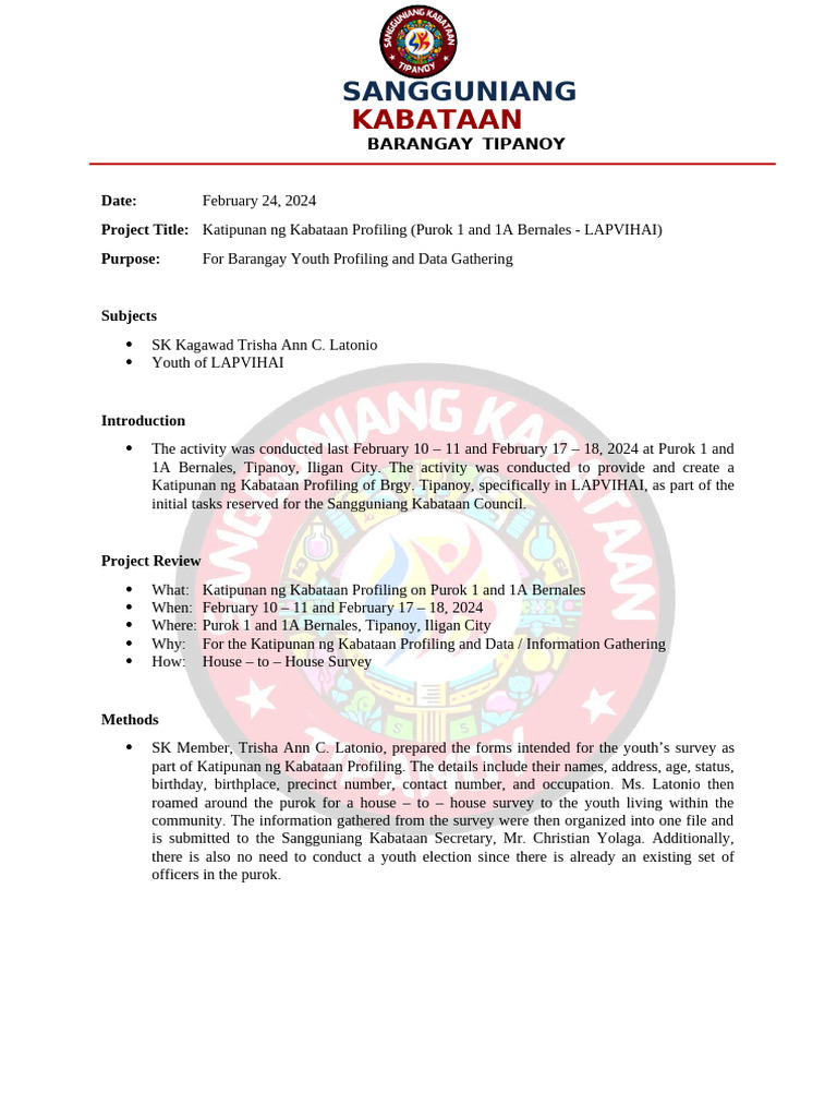 Report - KK Profiling | PDF