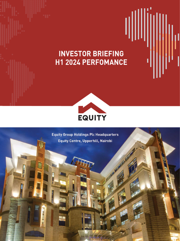 Equity Group Holdings PLC H1 2024 Investor Booklet 1 | PDF