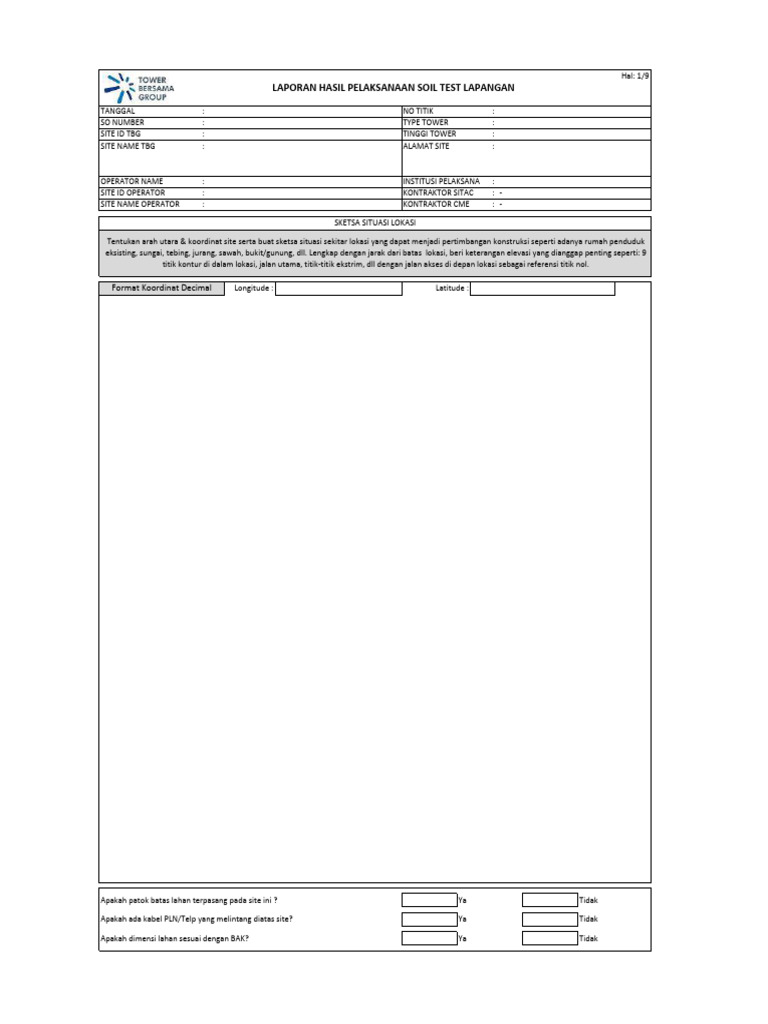 Form Soiltest | PDF