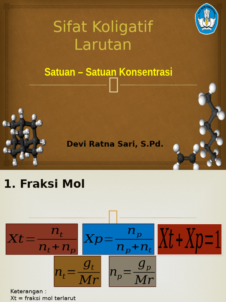 Satuan-Satuan Konsentrasi | PDF