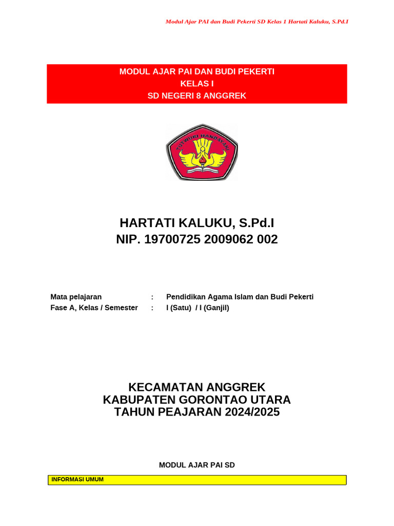 1. Modul Ajar BAB 1 | PDF
