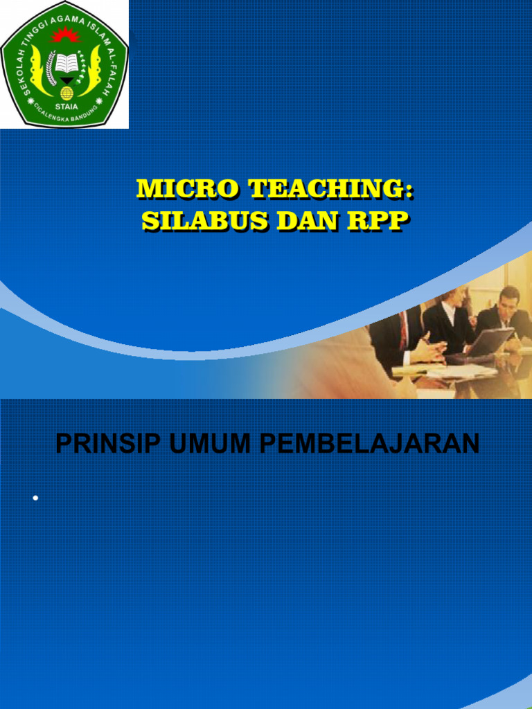 Micro Teaching - Menyusun Silabus Dan RPP | PDF | Karier & Perkembangan | Seni