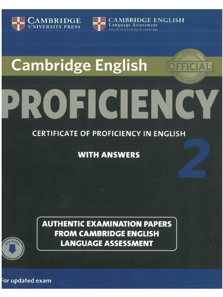 Cambridge Proficiency 2 Exam Papers Without Answers | PDF