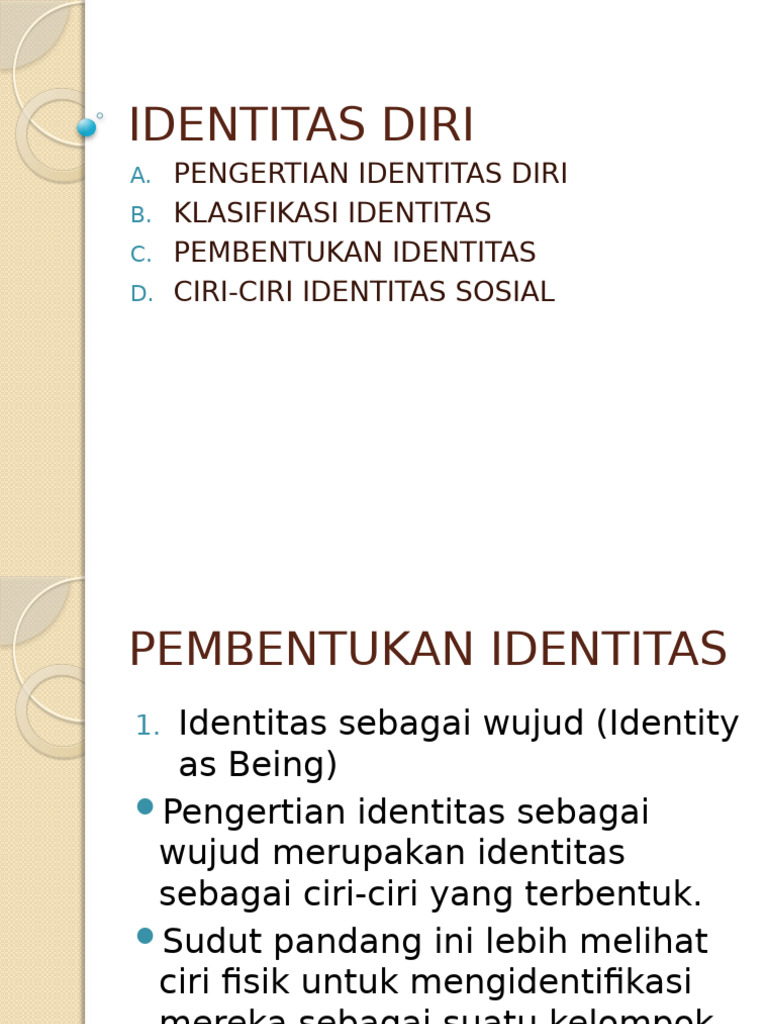 Identitas Diri | PDF