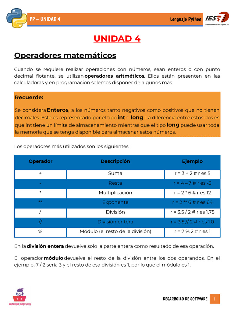 Unidad 4 Python | PDF Unidad 4 Python | PDF