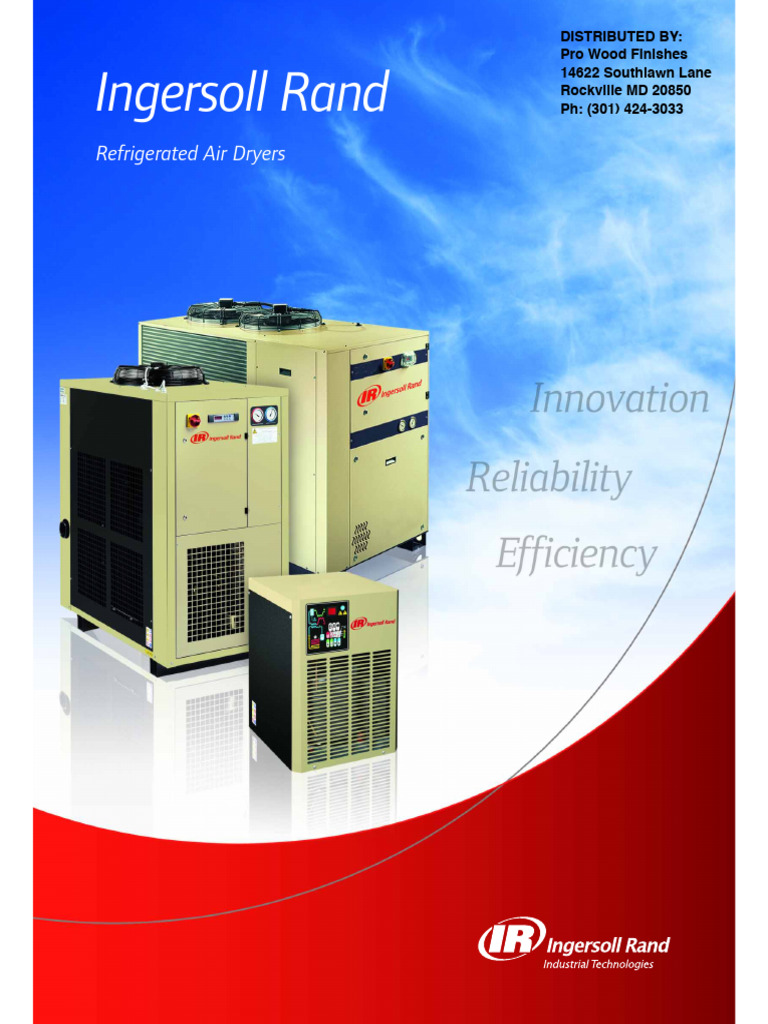 Refridgerated Air Dryer Tech Data Sheet | PDF