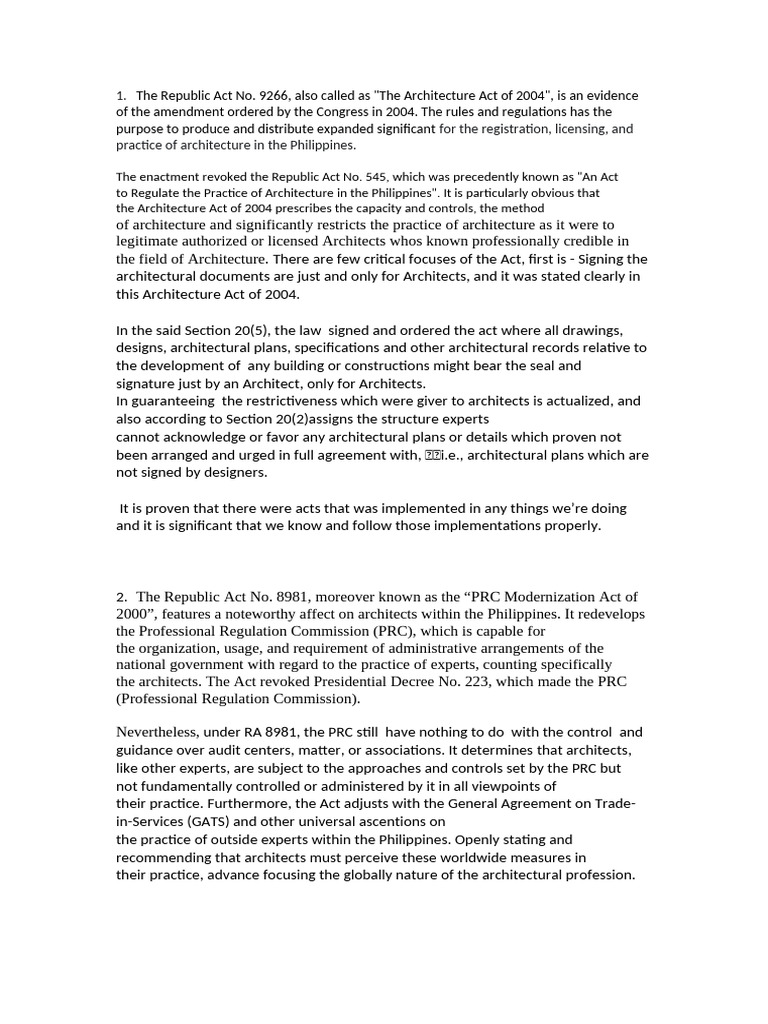 The Republic Act No | PDF