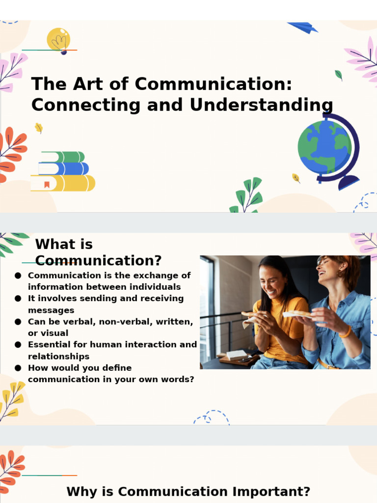 The Art of Communication - Connecting and Understanding | PDF