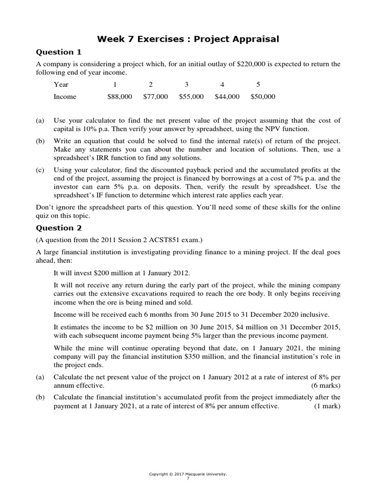 Exercise Week7 | PDF