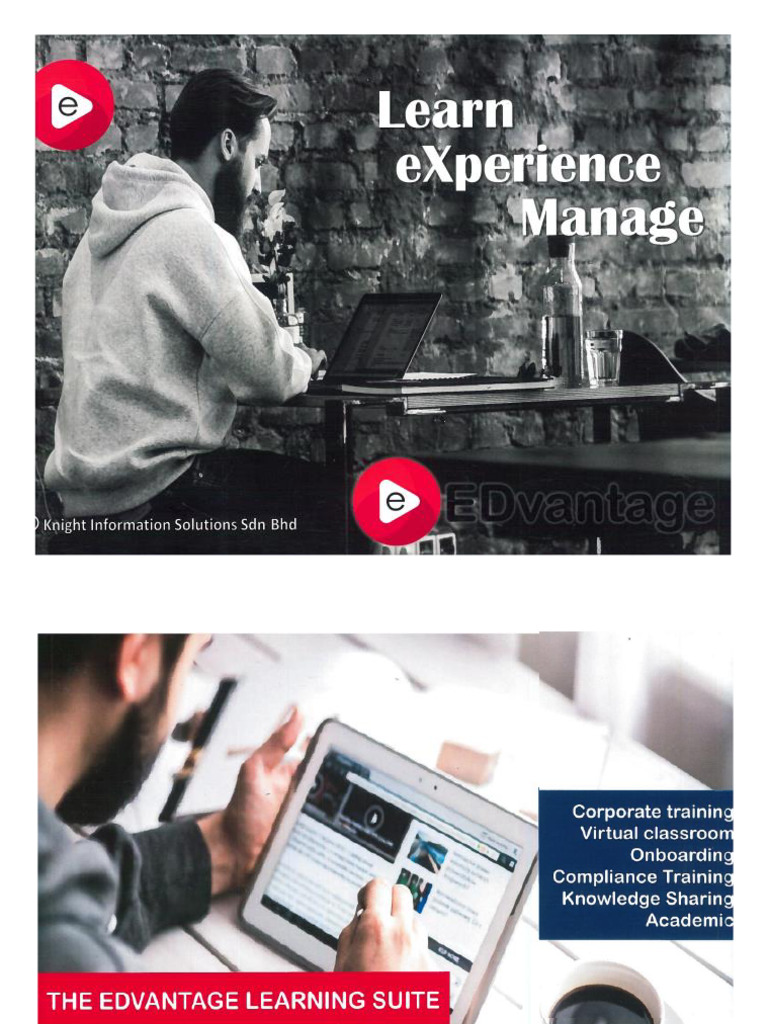 EDvantage - Our Learning Management System | PDF