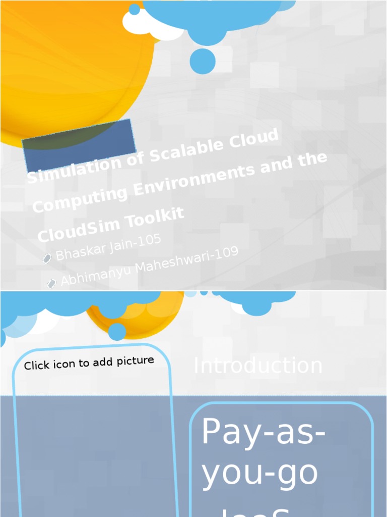 CloudSim Toolkit for Cloud Simulation | PDF