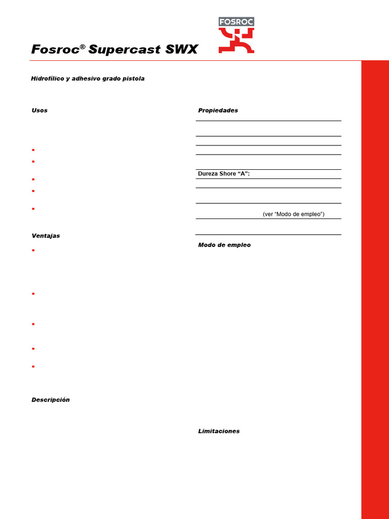 Supercast SWX ES | PDF