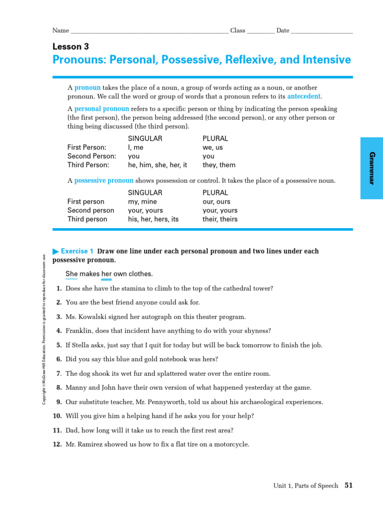 Grammar Grade 11 Studysync | PDF