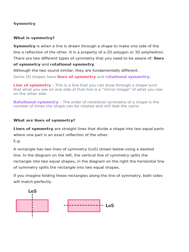 Symmetry | PDF