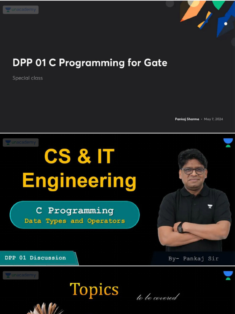 DPP 01 C Programming For Gate No Anno | PDF