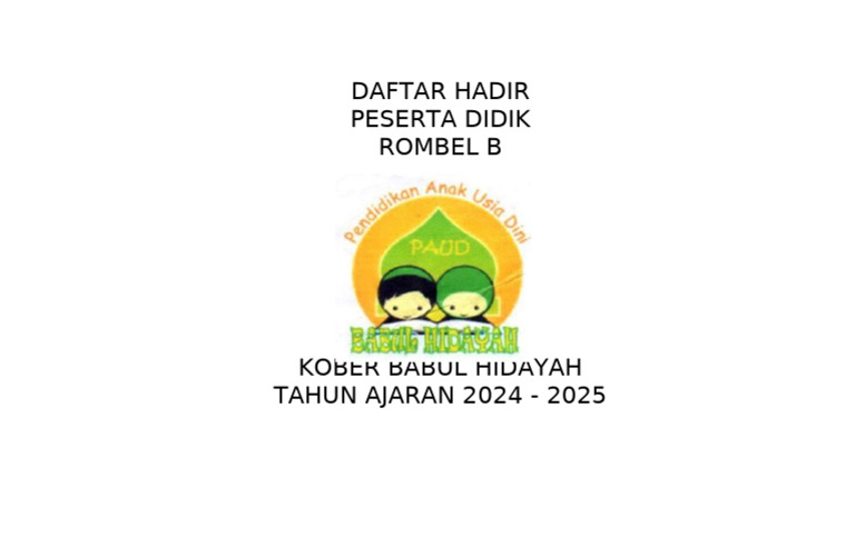 DAFTAR HADIR Babul | PDF
