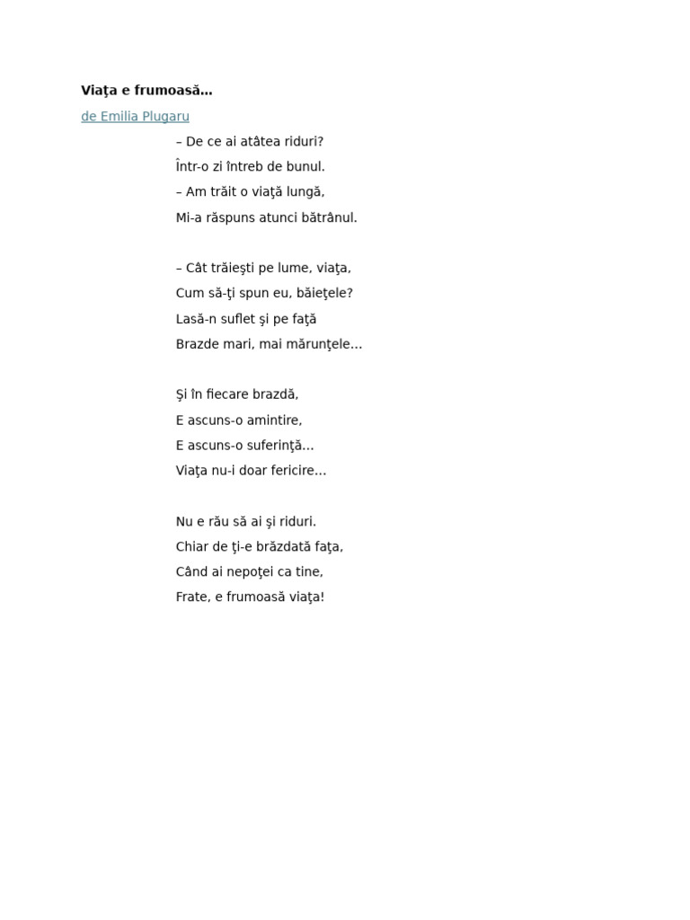 Ce Frumoasa-I Viata | PDF