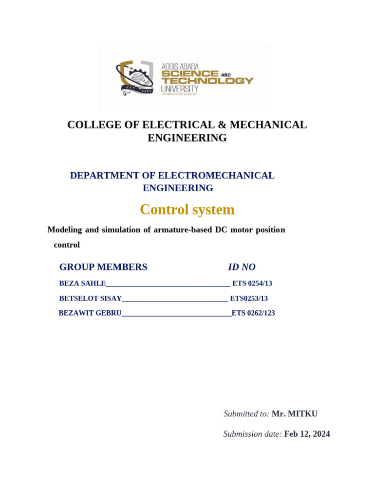 Control ASSIGNMENT 2 | PDF