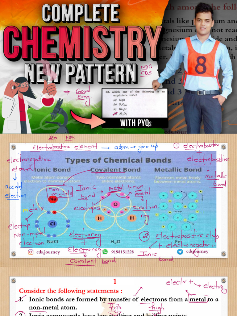 Complete CDS Chemistry 2024 | PDF | Acid | Hydroxide