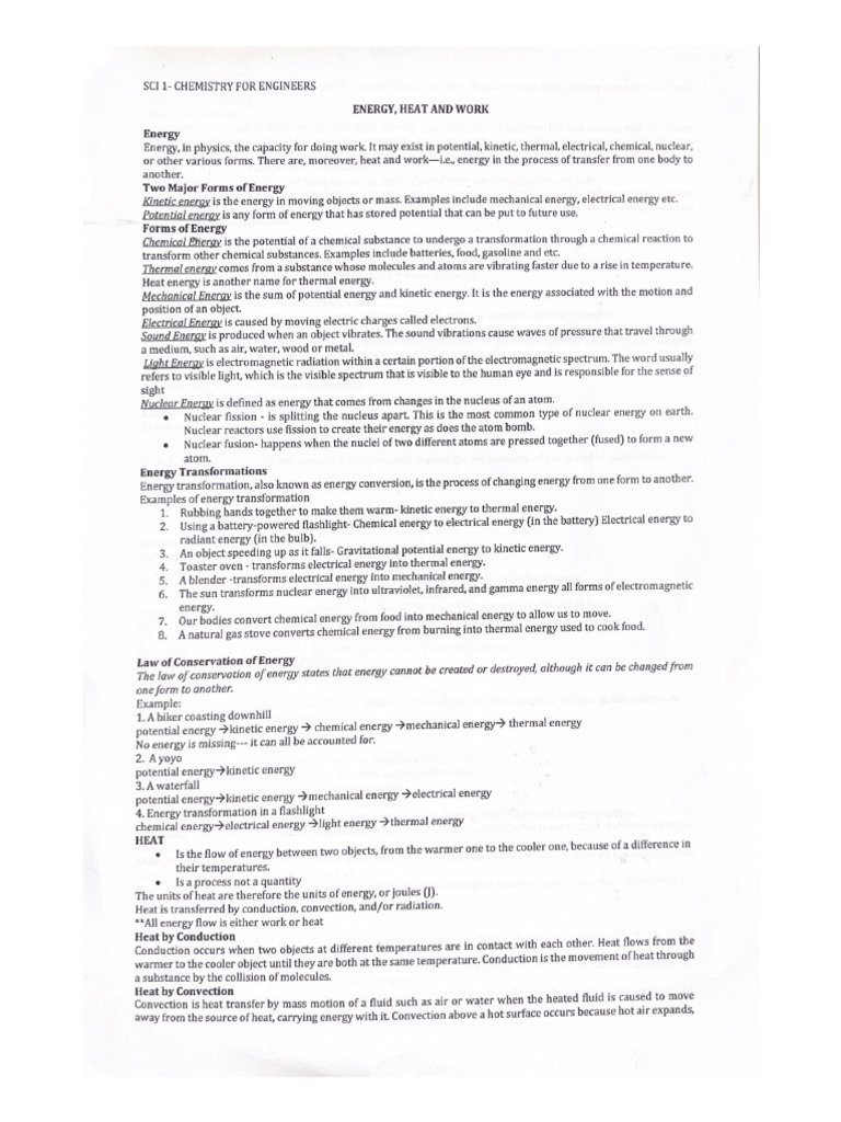 Sci 1 Chemistry For Engineers | PDF