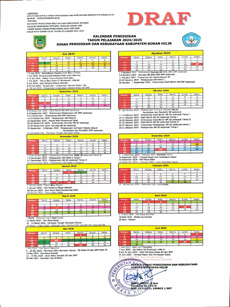 Draf Kalender 2024 | PDF
