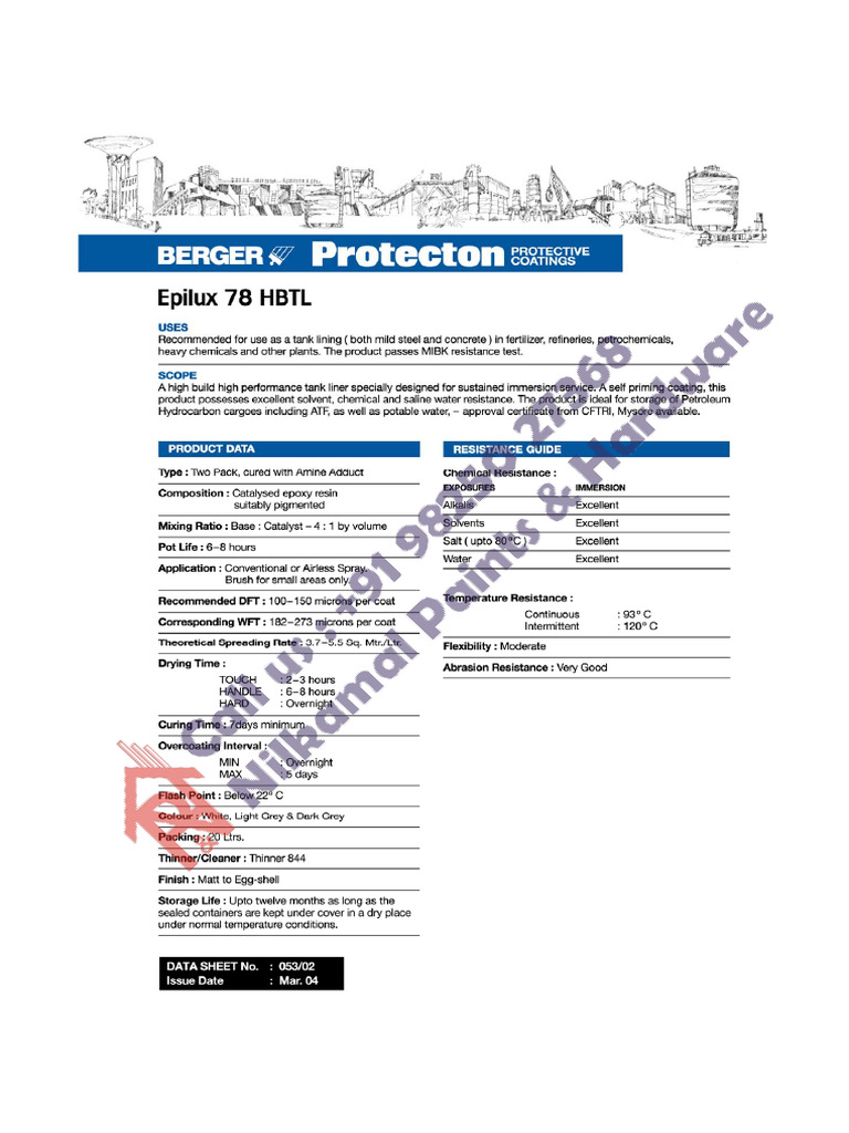 Epilux 78 hptl | PDF