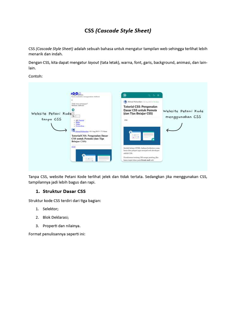 CSS (Cascade Style Sheet) | PDF