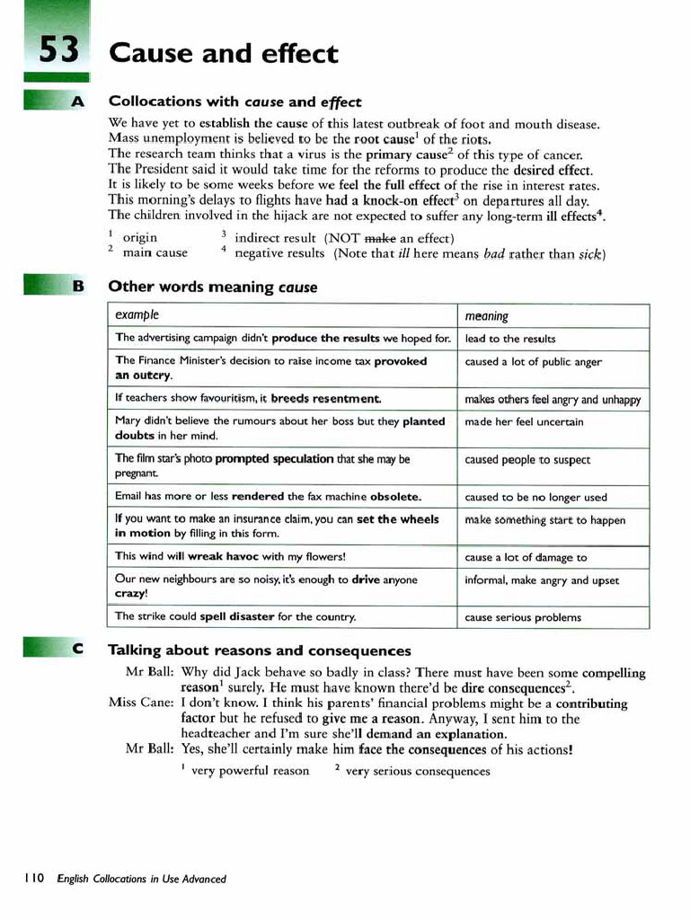 Cause and Effect | PDF