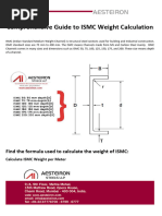 ISMC Sizes & Weights Chart | PDF | Unrest