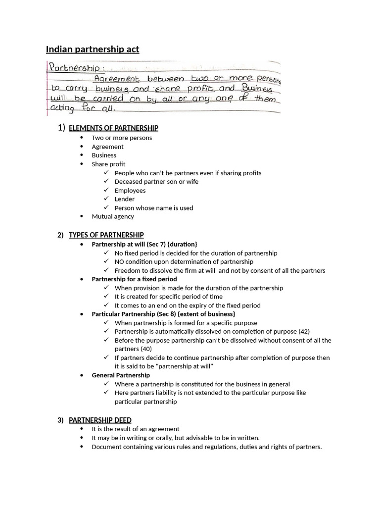 Indian Partnership Act | PDF