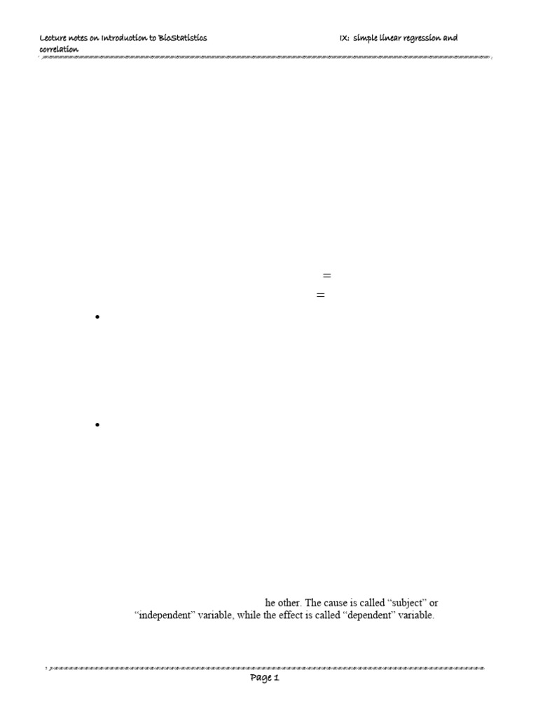 Simple Linear Regression | PDF Simple Linear Regression | PDF
