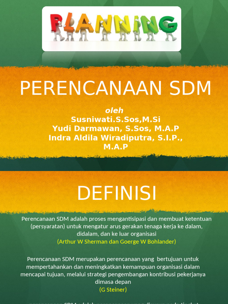 Perencanaan SDM Powerpoint 2 | PDF