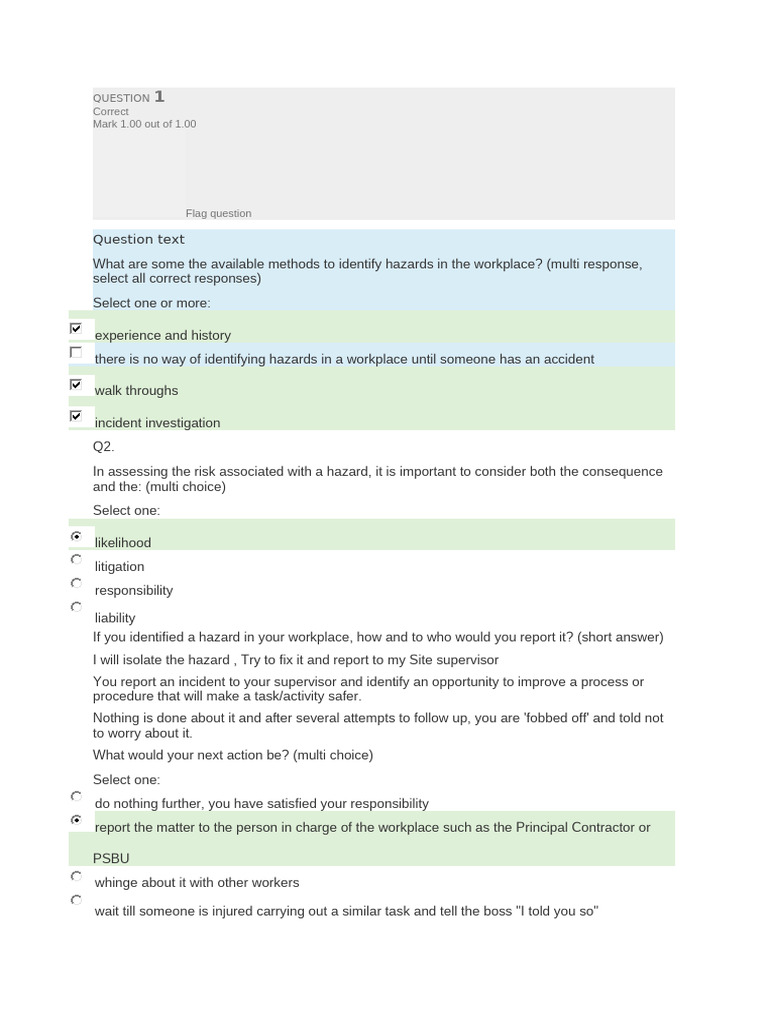 Workplace Hazard Identification Methods | PDF | First Aid | Fires