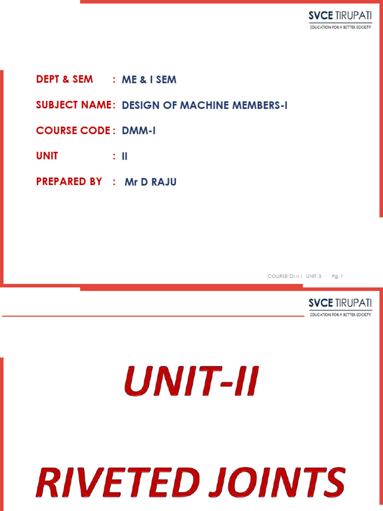 Dme - Unit - Ii | PDF | Screw | Mechanical Engineering